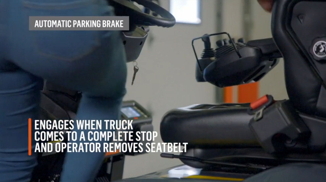 3-Wheel Electric Automatic Parking Brake | Toyota Forklifts