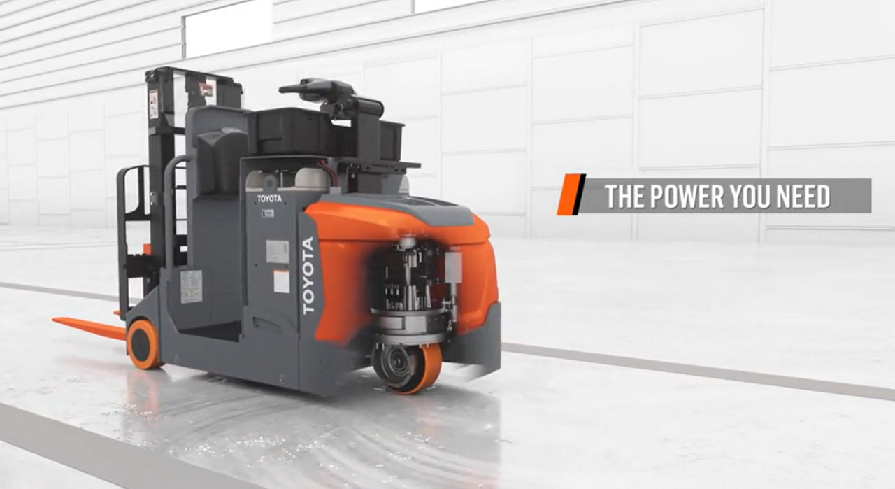 Toyota's Center Rider Stacker | Toyota Forklifts