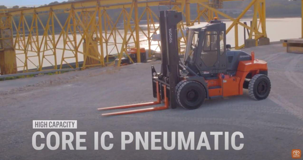 Toyota High-Capacity Core IC Pneumatic Video | Toyota Forklifts