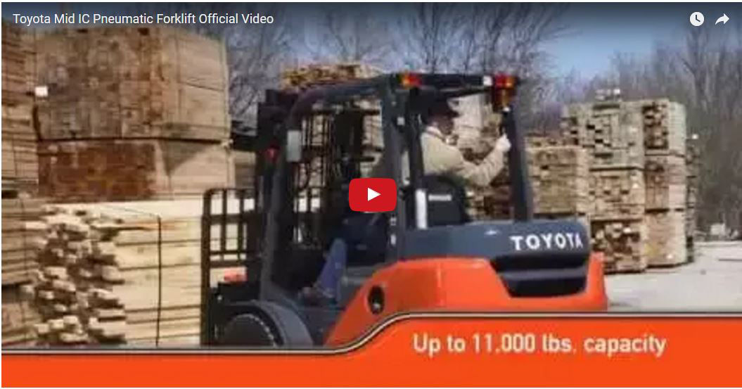 Vidéo officielle du chariot élévateur pneumatique Toyota Mid IC ...